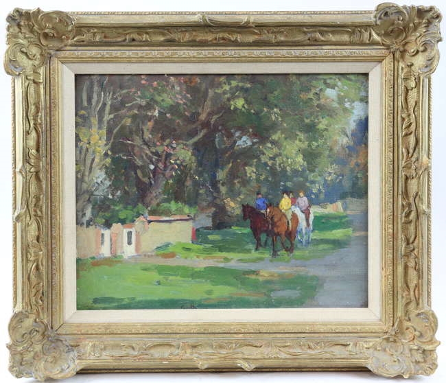 Gyrth Russell | 'Pony Riders, Dinas Powys' | MutualArt