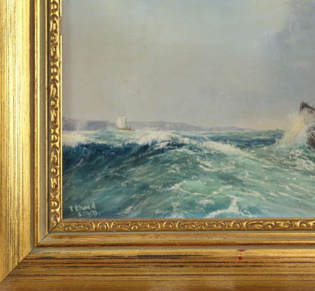 Richard Simm | Fishing Trawlers; Clipper under full sail | MutualArt