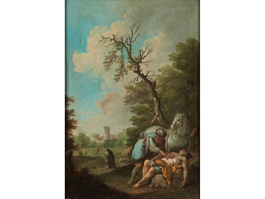 Domenico Pecchio | LANDSCHAFT MIT DEM GUTEN SAMARITER | MutualArt