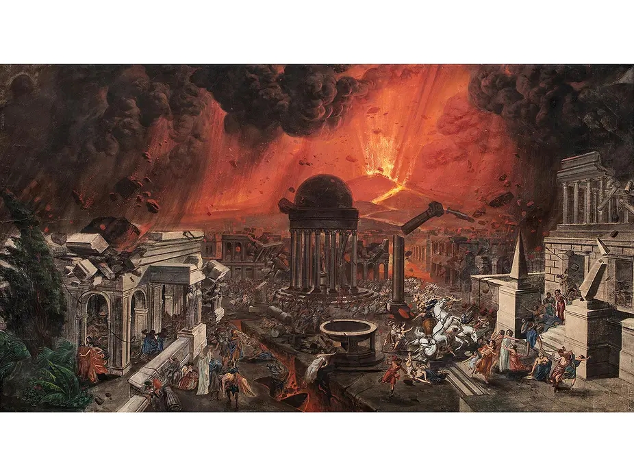 Pierre-Jacques Volaire | THE ERUPTION OF MOUNT VESUVIUS | MutualArt