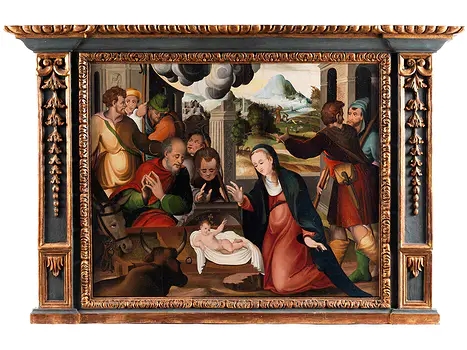 Jan Provoost | THE ADORATION OF THE CHRIST CHILD IN BETHLEHEM | MutualArt