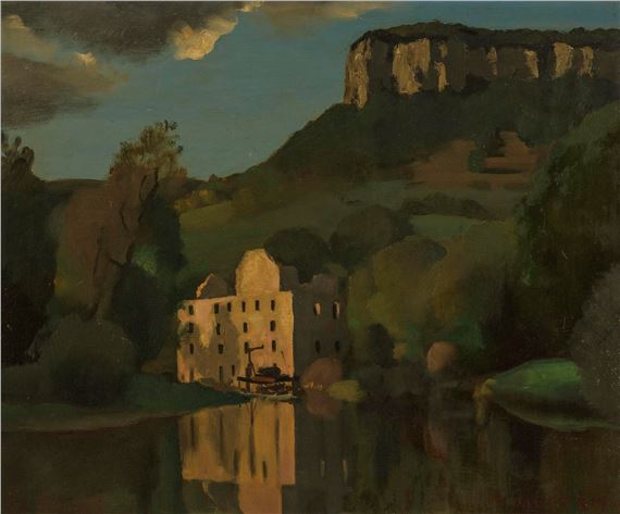 Pierre Jouffroy | Ruine au bord du lac | MutualArt