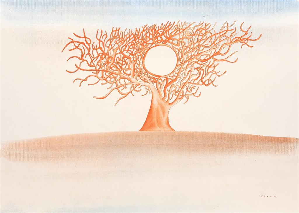 Jean-Michel Folon | Le Arbre Qui Pense (1971) | MutualArt