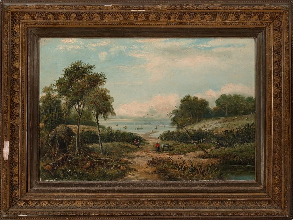 John Locker | Pastoral Scene Overlooking a Harbour | MutualArt