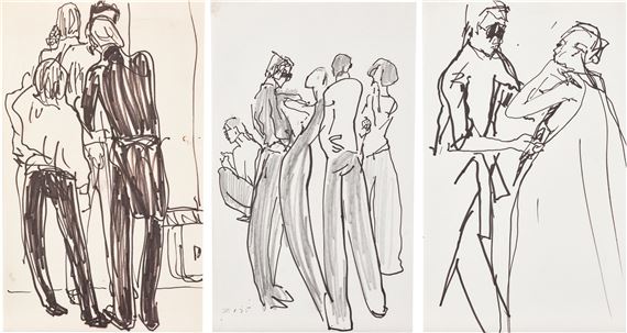Joe Eula | Halston at Work (Circa 1975) | MutualArt