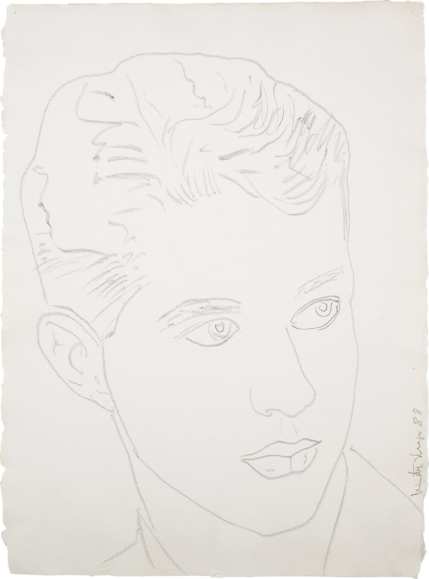 Victor Hugo | Portrait of Halston (1988) | MutualArt