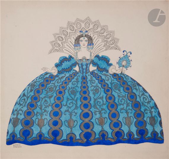 Georges Barbier | Costume model for the film Tournoi dans la cité ...