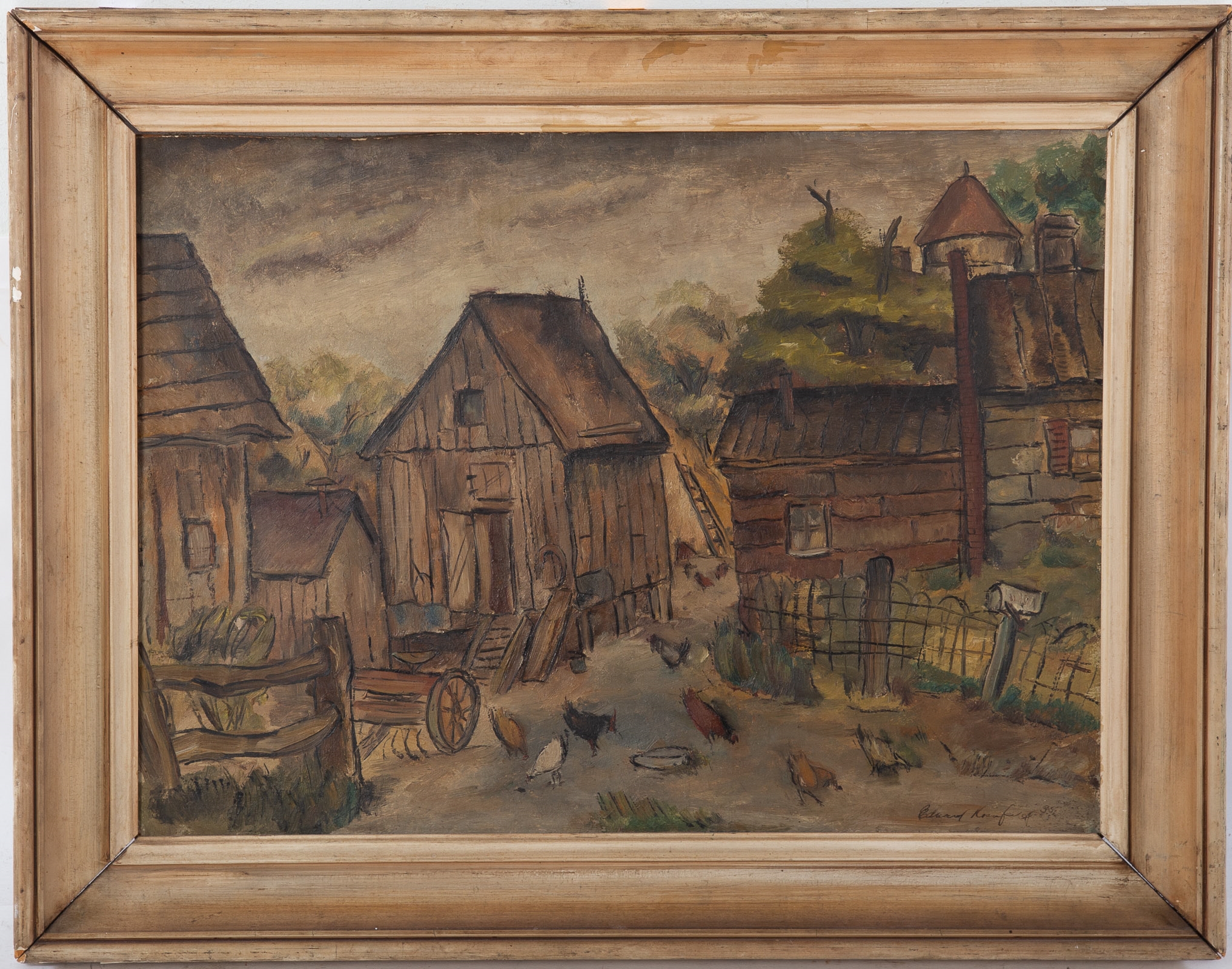 Edward Rosenfeld | Barnyard | MutualArt