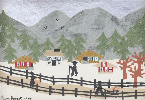Anne Rosat | Paysage alpestre (1974) | MutualArt