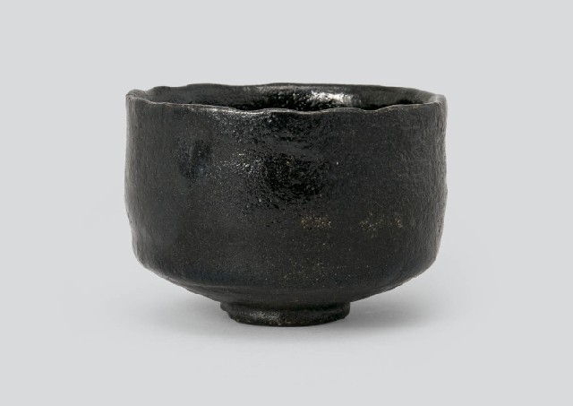 Chonyu Raku VII | Black tea bowl in style of Toyobo | MutualArt