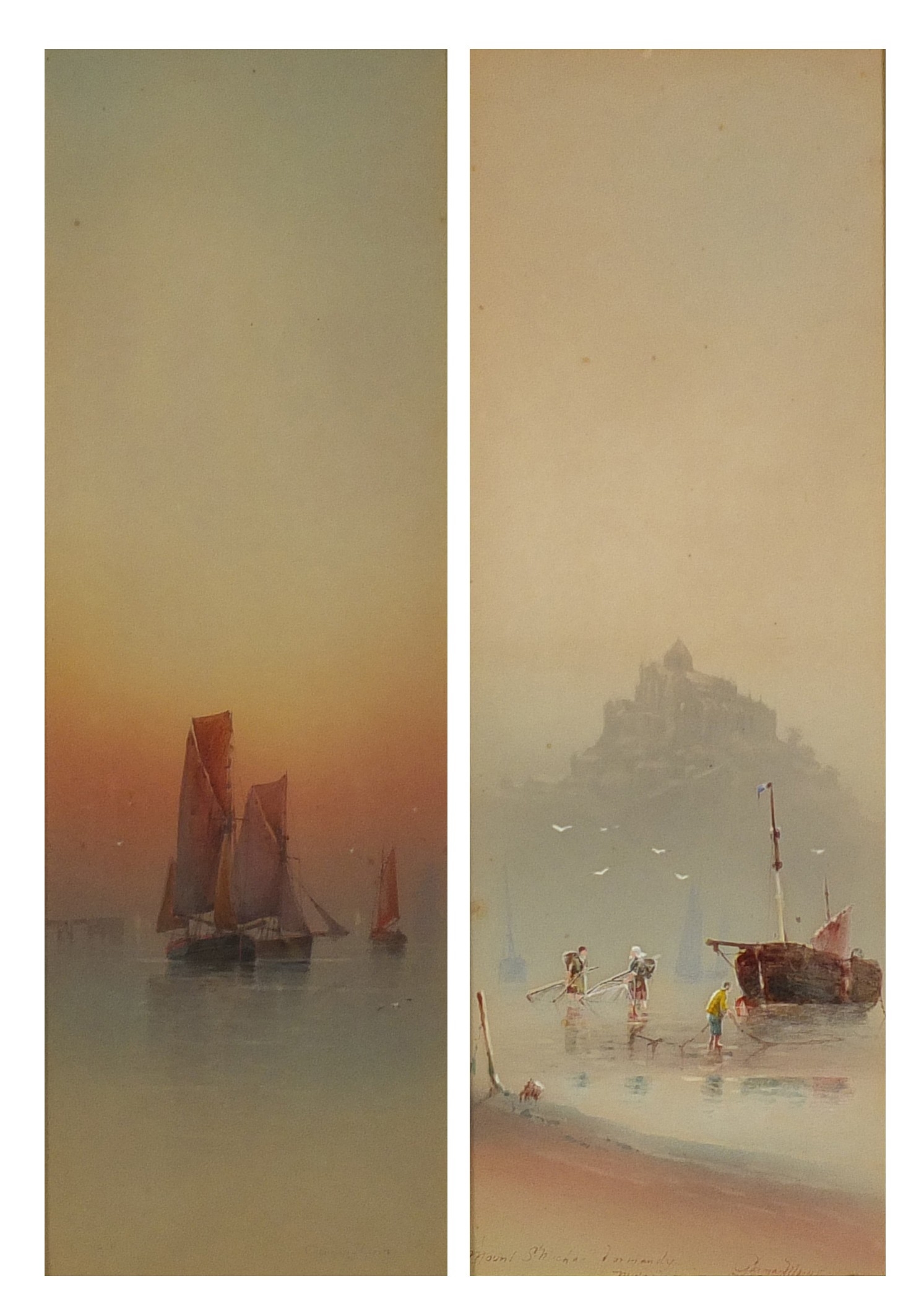 Garman Morris | St Michaels Mount Normandy and sunset | MutualArt