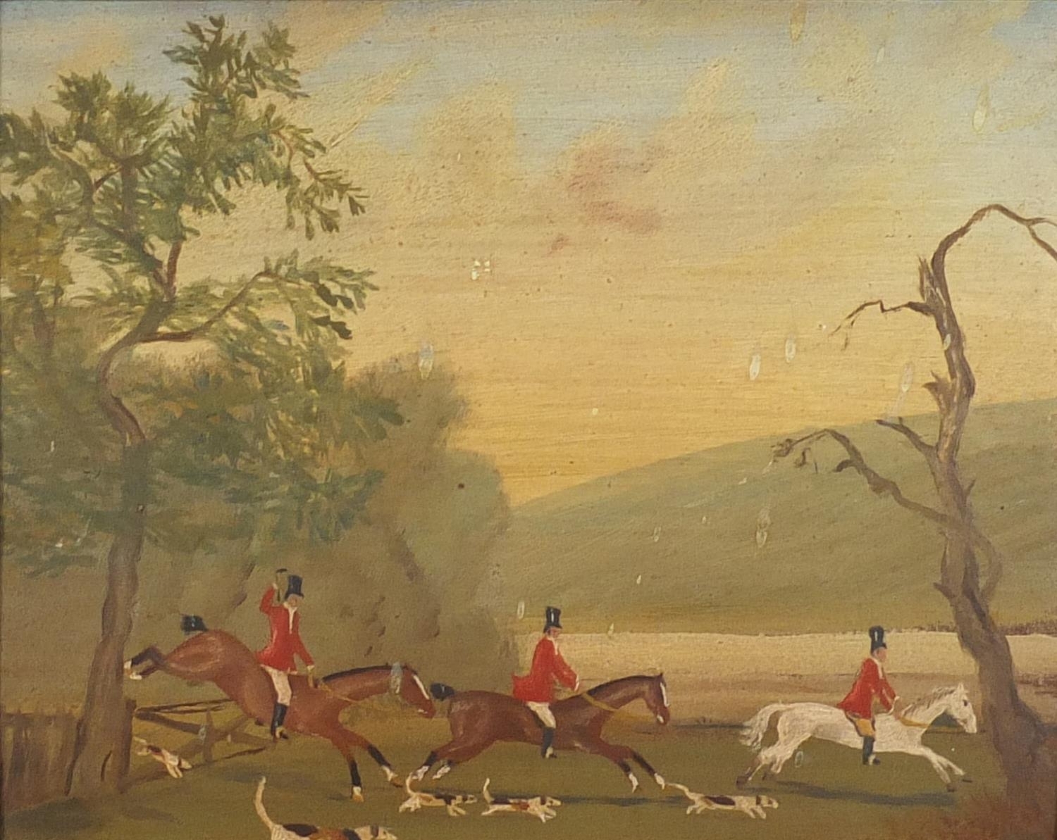 N. Patterson | Hunting scene huntsman and huntswoman on horseback ...