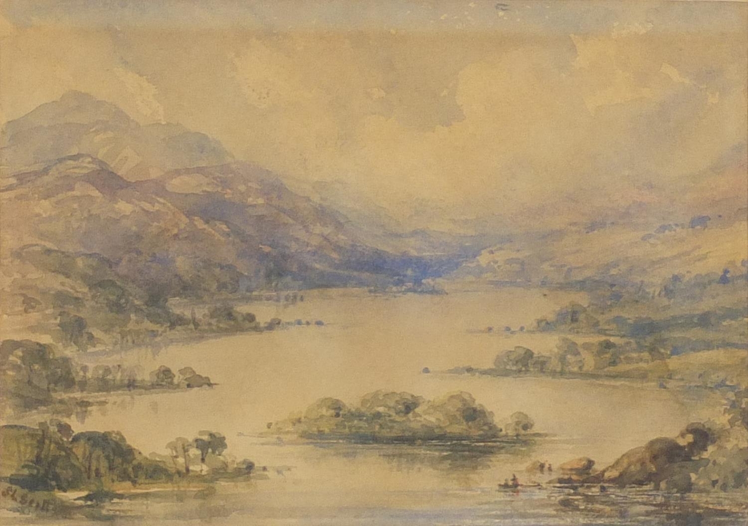 S. L. Scott | Mountain landscape with river (Early 19th Century ...