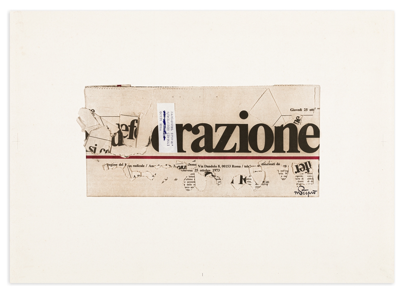 Claudio Cintoli | Liberazione (1974) | MutualArt
