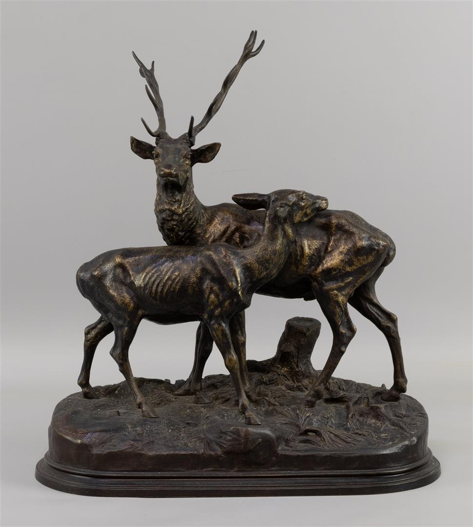 Alfred Dubucand | Hert en hinde | MutualArt