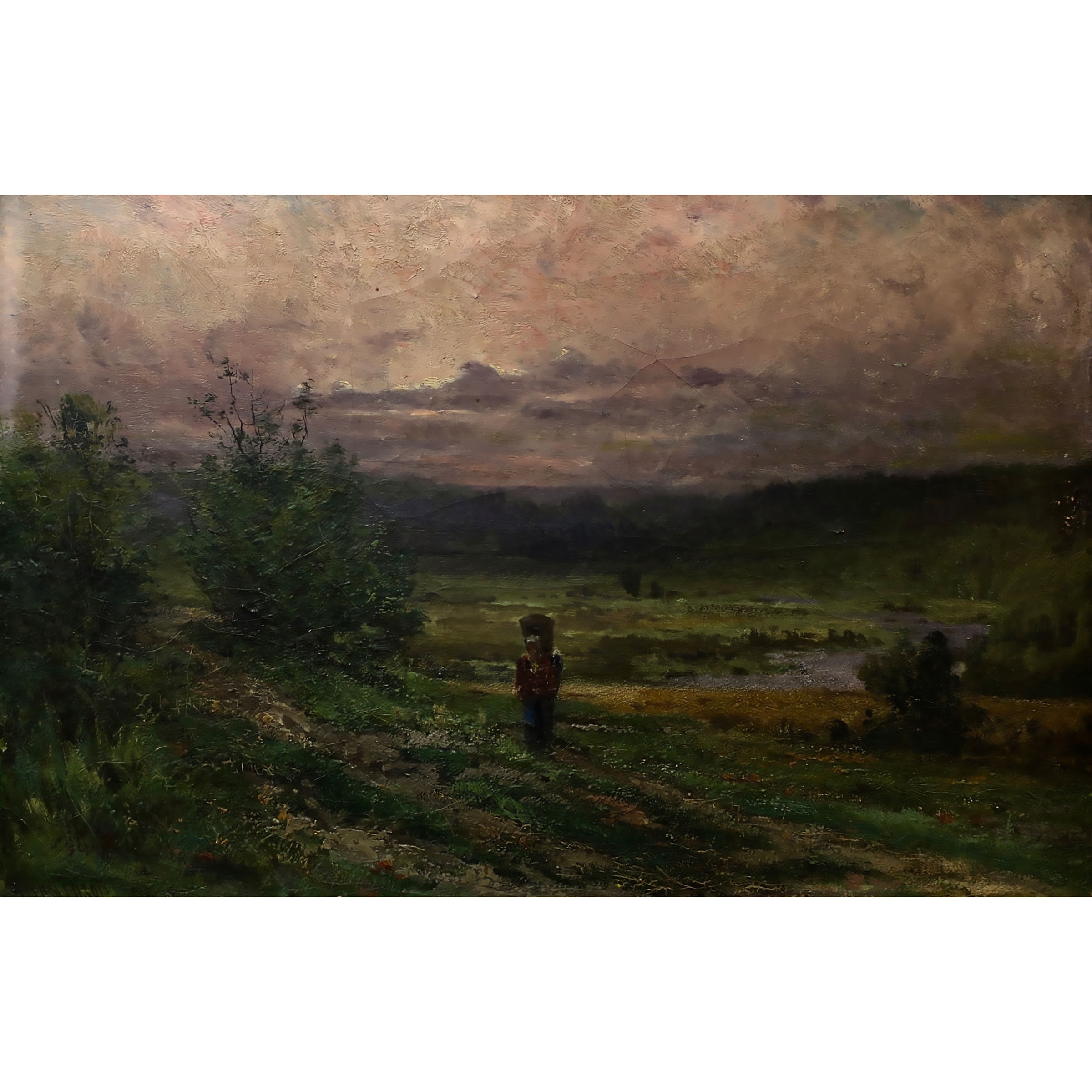 Aaron A. Edson | UNTITLED (FIGURE IN AN EVENING LANDSCAPE) | MutualArt