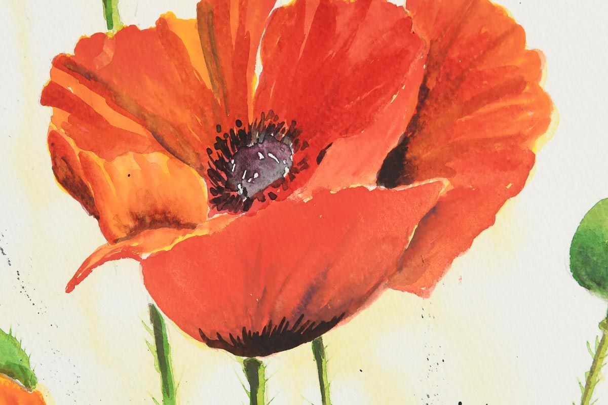 Lorraine Kidd | Still Life - Poppies | MutualArt