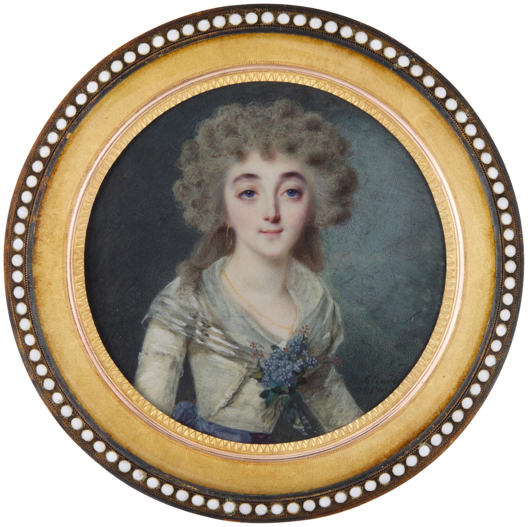 Louis Marie Sicard | Portrait of a lady (1790) | MutualArt