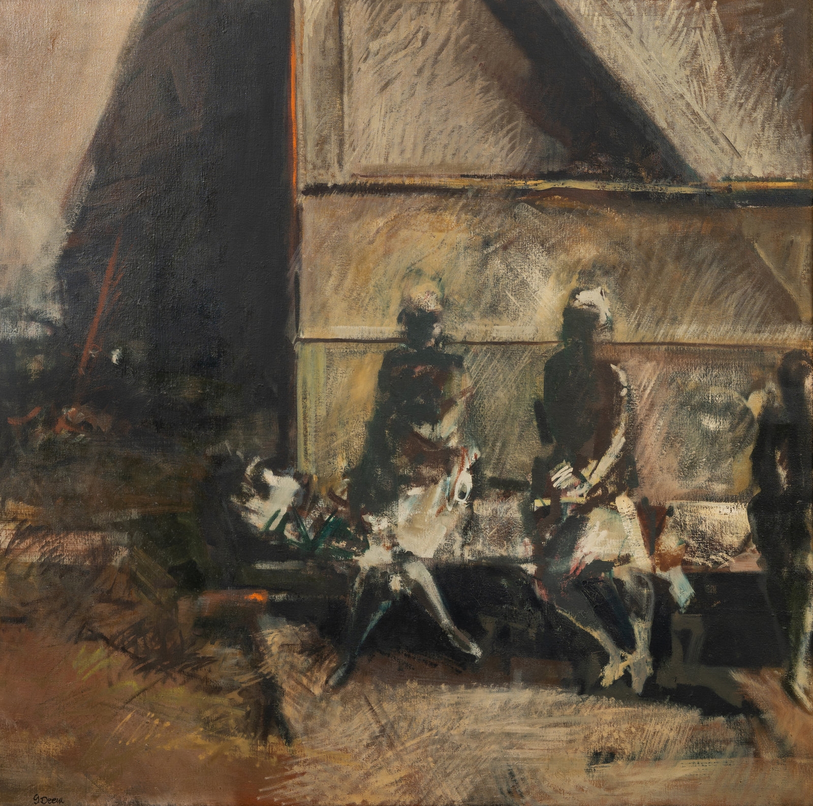 George Deem | In a Public Place (1960) | MutualArt