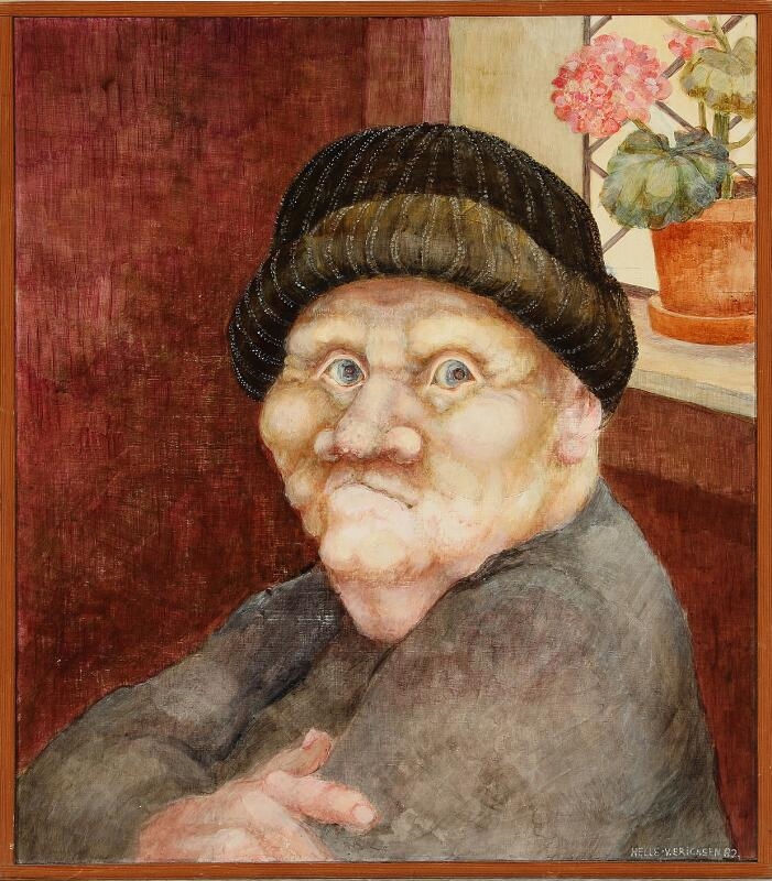 Helle-Vibeke Erichsen | Face of an old lady (1982) | MutualArt