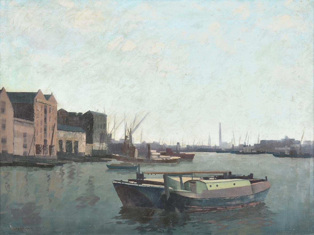 Harold Workman | River Thames from Tower Bridge | MutualArt