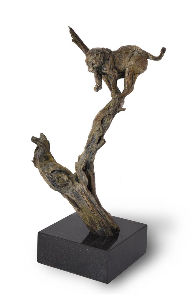 Hamish Mackie | Leopard Turning in Tree | MutualArt