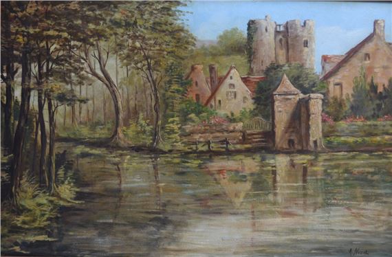 Alexandre Nozal | LE CHÂTEAU DOMINANT LA RIVIÈRE | MutualArt