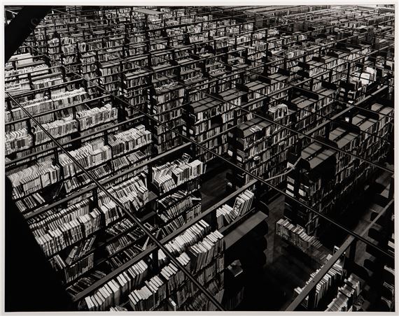 Abelardo Morell | Book Stacks in a Very Big Space #1 (2001) | MutualArt