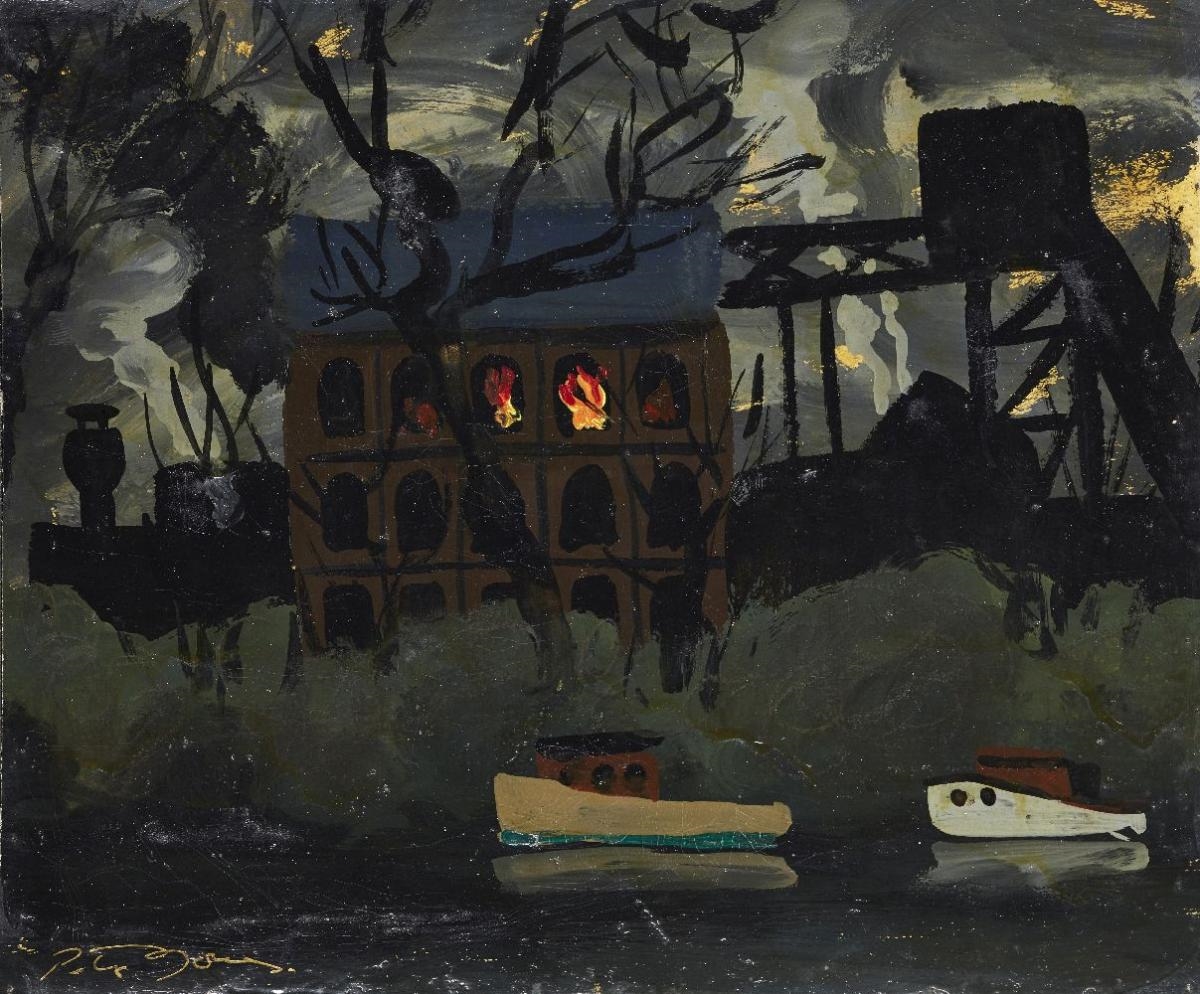 Peter Jones | Wartime scene | MutualArt