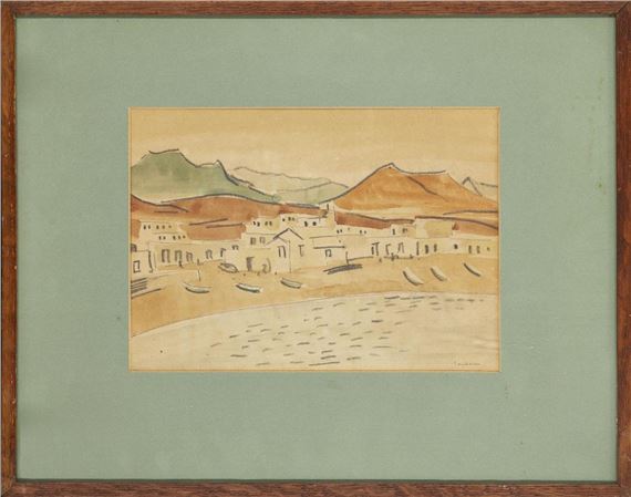 George Lambourn | Mediterranean beach scene | MutualArt