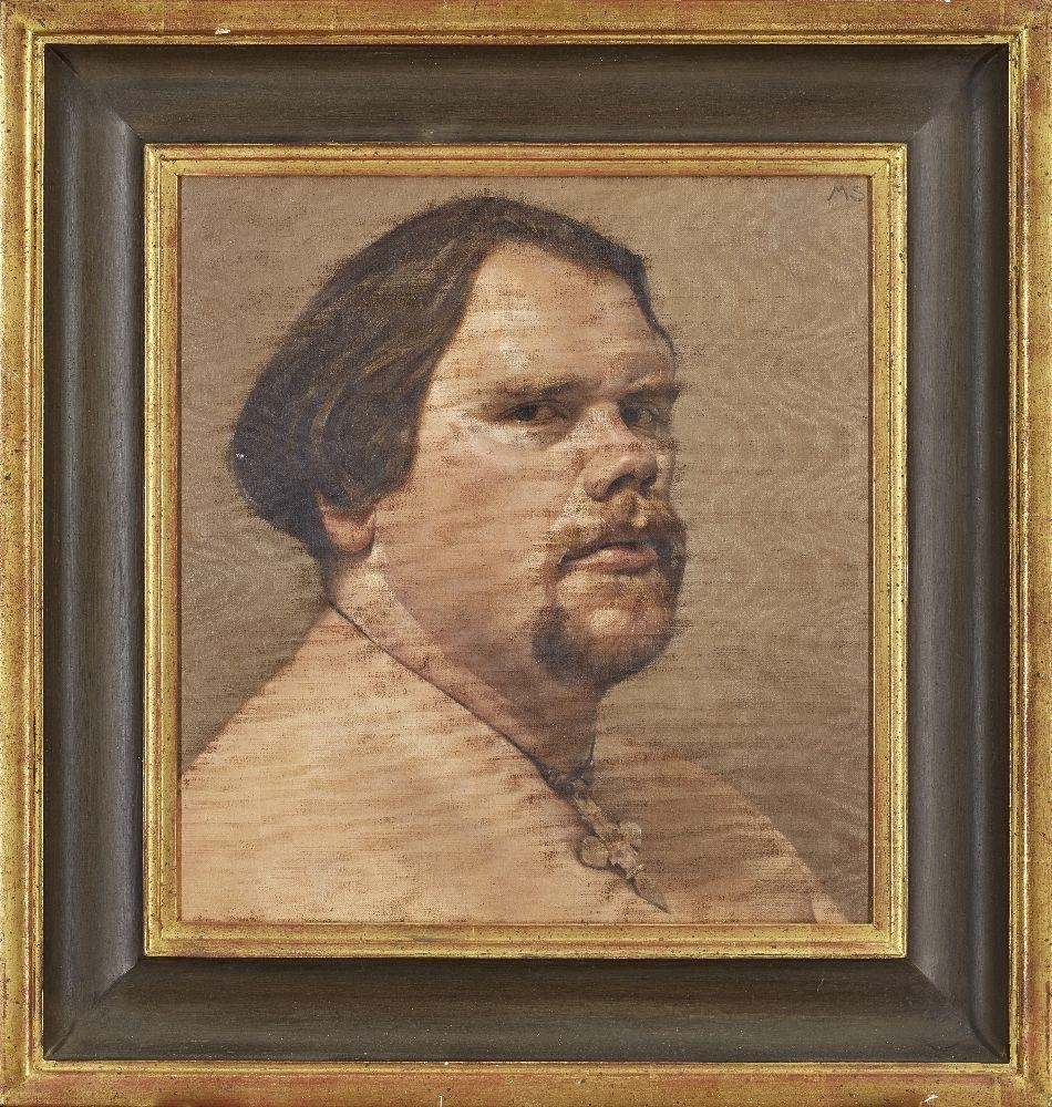 Mark Shields | Portrait of a man wearing a cross | MutualArt