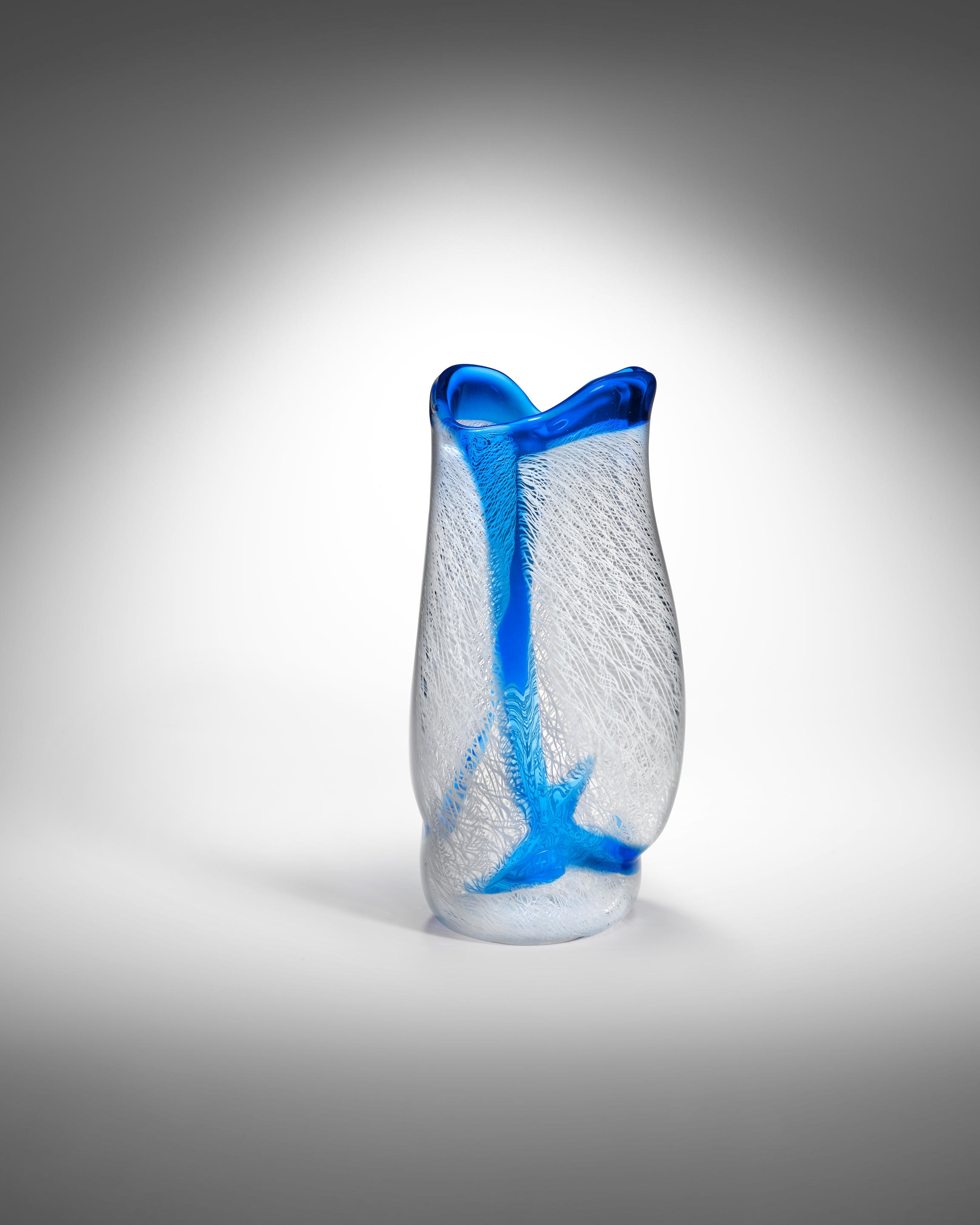 Archimede Seguso | Rare Merletto Irregulare Vase (1952) | MutualArt