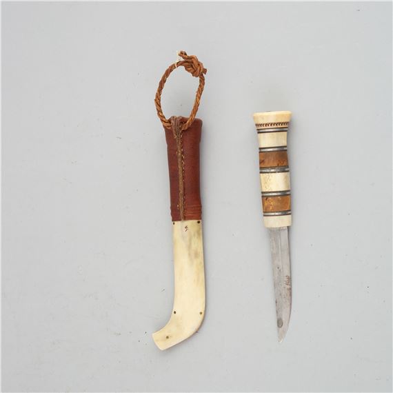 Sune Enoksson | a reindeer horn Sami knife | MutualArt