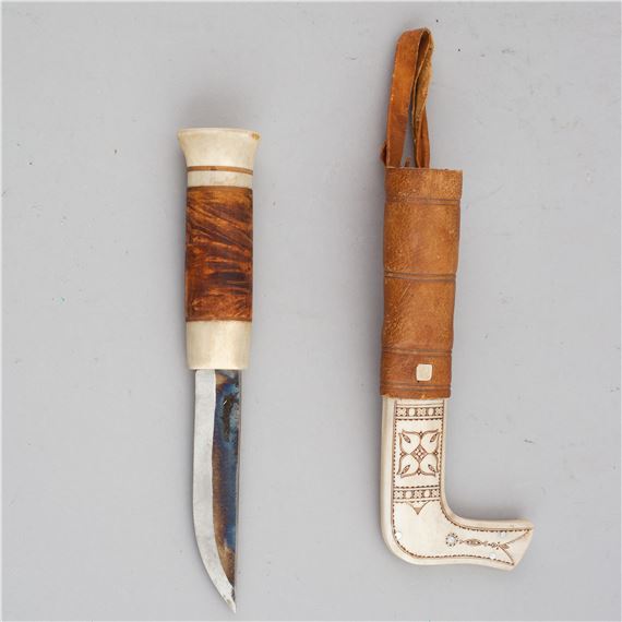Nikolaus Fankki | a reindeer horn Sami knife | MutualArt
