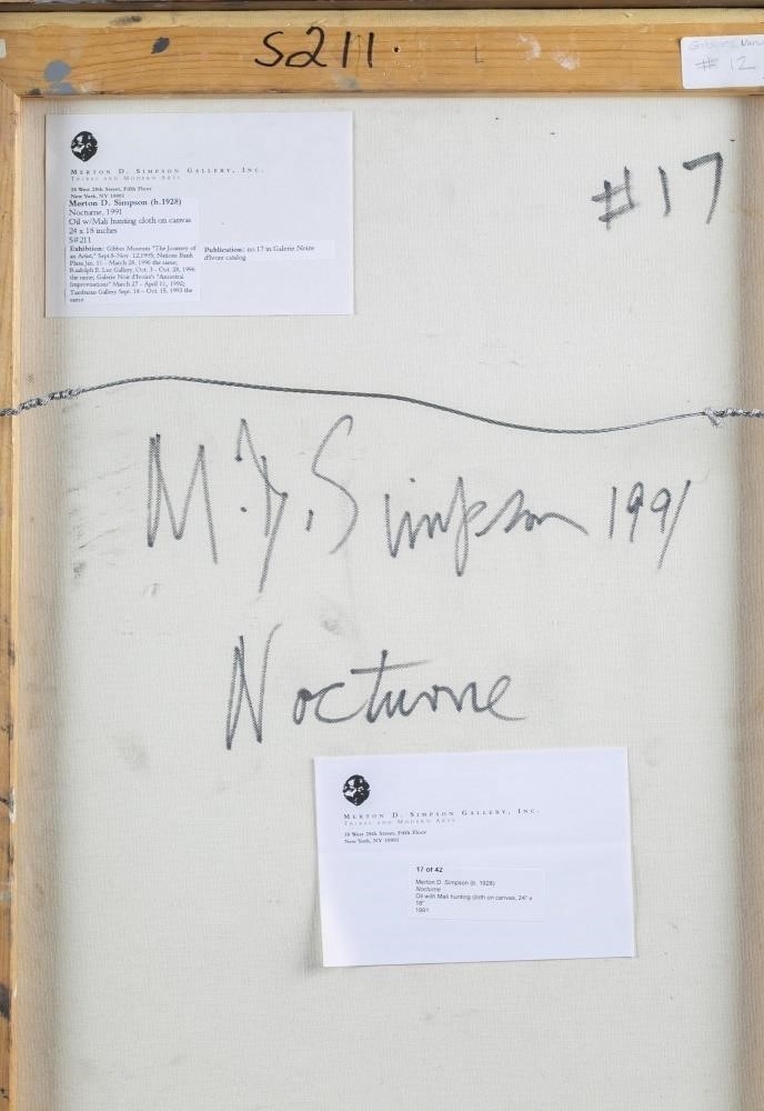 Merton D. Simpson | Nocturne (1991) | MutualArt