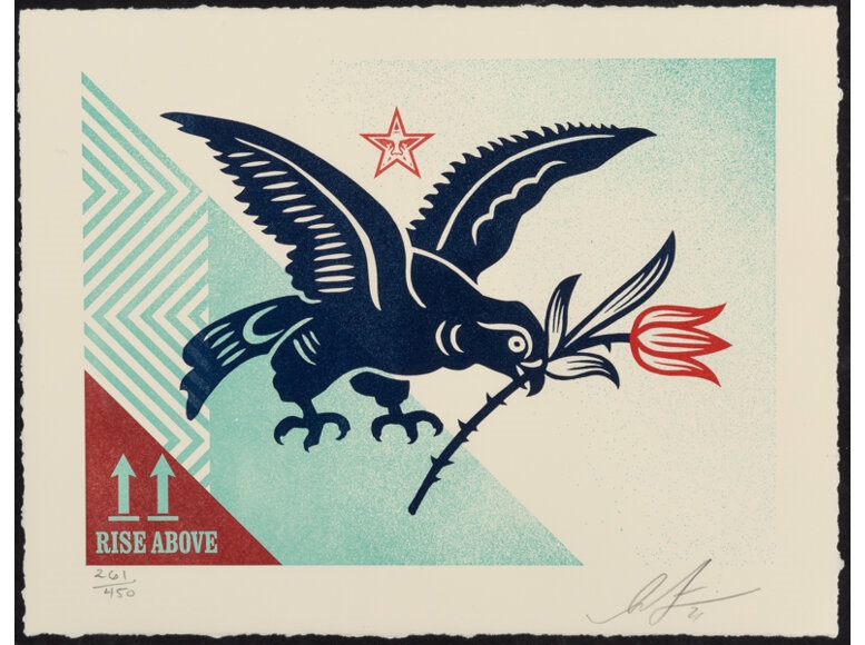 Shepard Fairey | Rise Above Bird (2021) | MutualArt