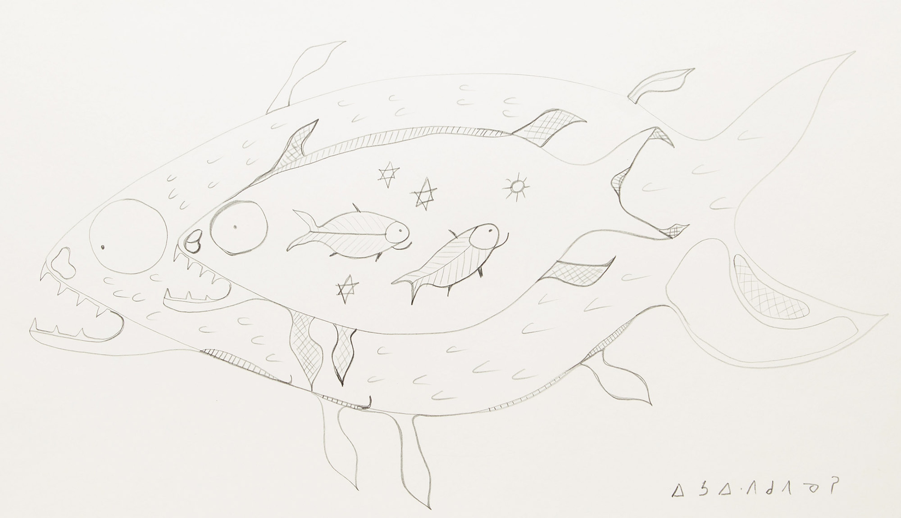Norval Morrisseau | Untitled (Fish X-Ray Vision) | MutualArt