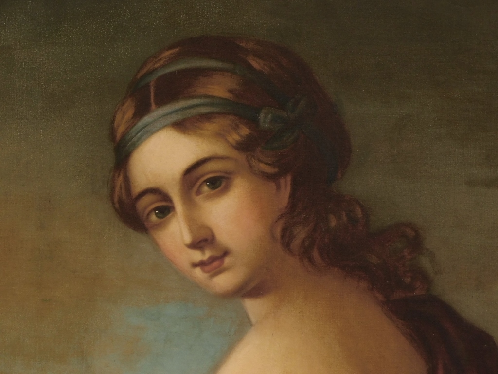 European School, 19th Century | 19C Pretty Female Neoclassical Portrait ...