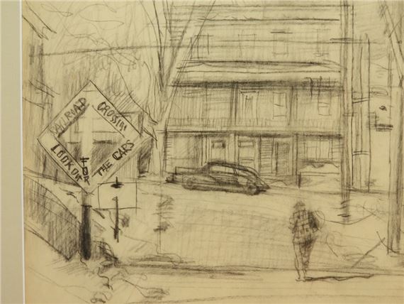 Louis George | Louis George Bouche Regionalist Pencil Drawing | MutualArt