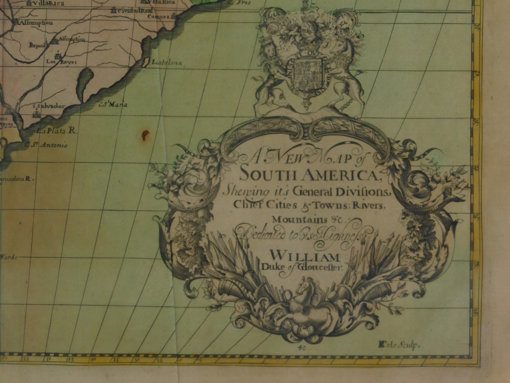 Benjamin Cole | Edward Wells Map of South America | MutualArt