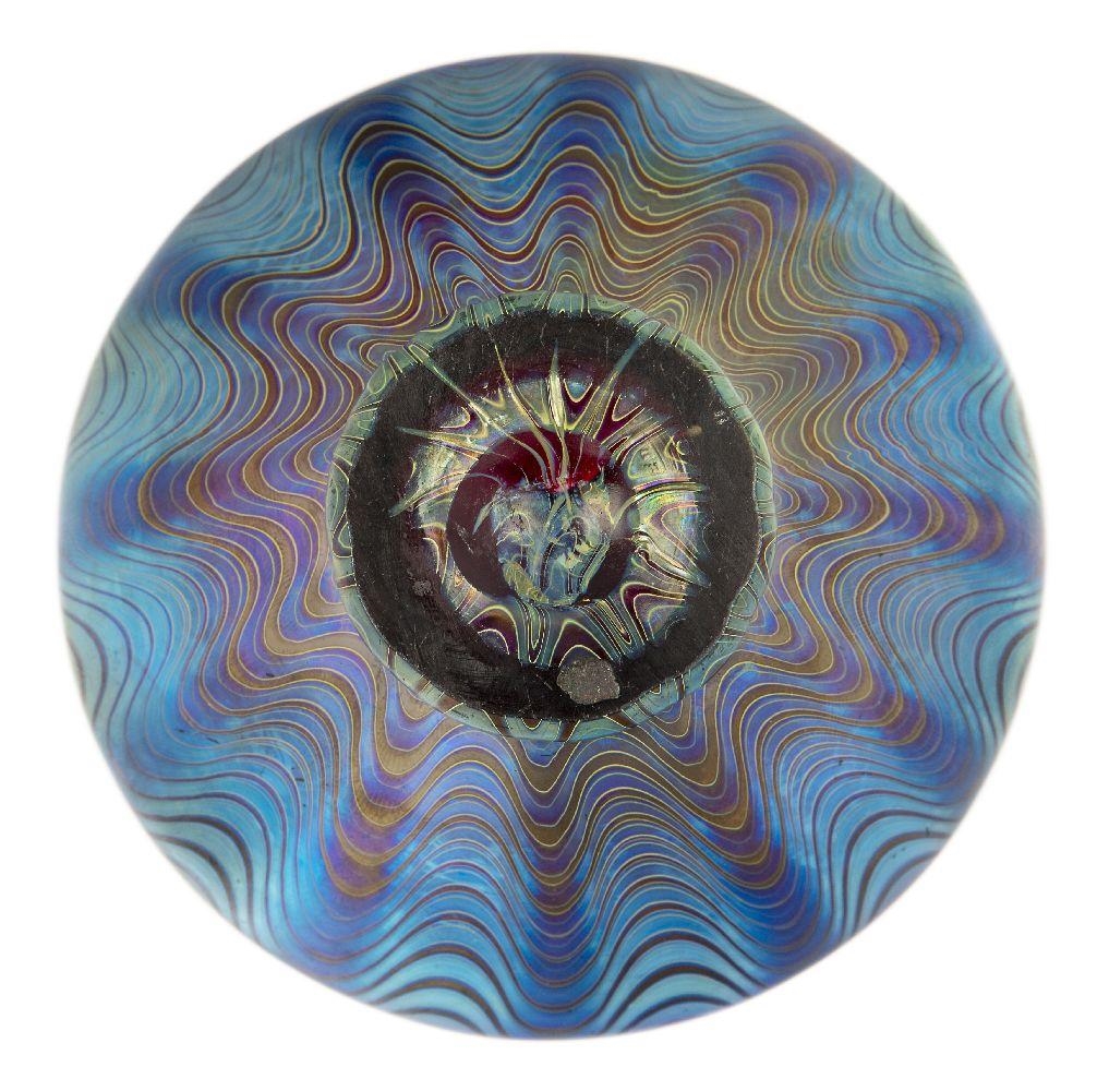 Loetz | an iridescent Rubin Phaenomen glass bowl with inverted rim ...
