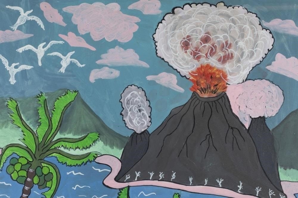 Mathias Kauage | Eruption of the Manam Volcano (1997) | MutualArt