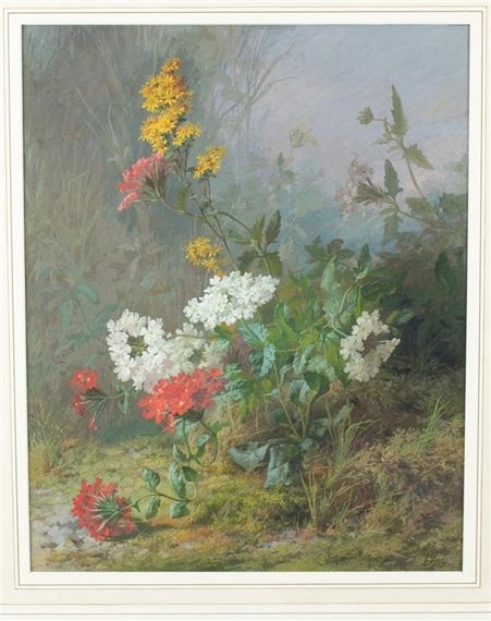 François Rivoire | Flowers (1871) | MutualArt