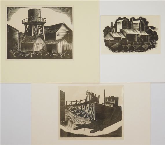 Harold Mallette Dean | Barns (1936) | MutualArt