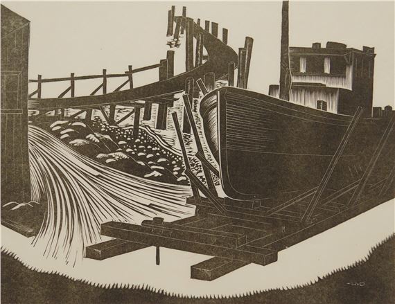 Harold Mallette Dean | Barns (1936) | MutualArt