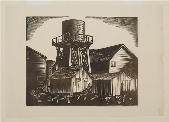Harold Mallette Dean | Barns (1936) | MutualArt