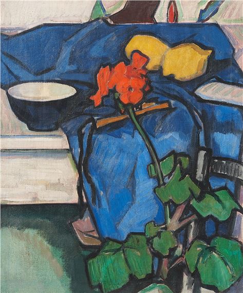 Samuel John Peploe | Still Life with Geranium | MutualArt
