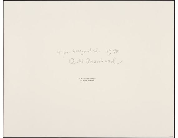 Ruth Bernhard | Hips-Horizontal (1975) | MutualArt