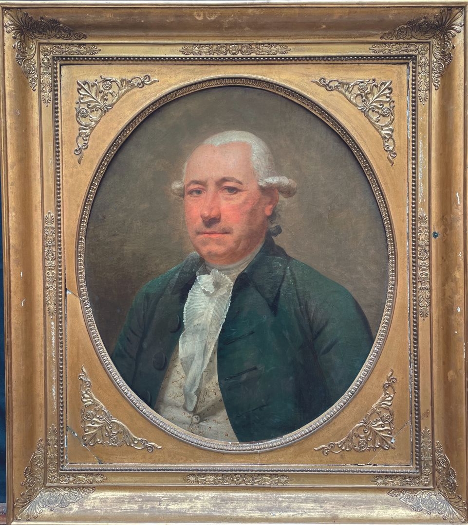 Martin Drolling | Portrait of a man in a green jacket | MutualArt