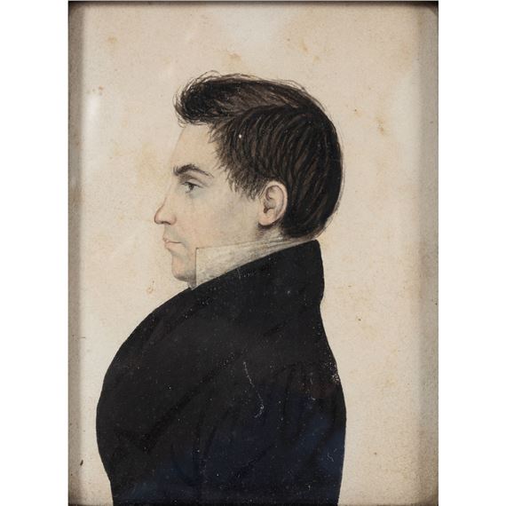 American School, 18th Century | Miniature Profile Portrait of Catherine ...